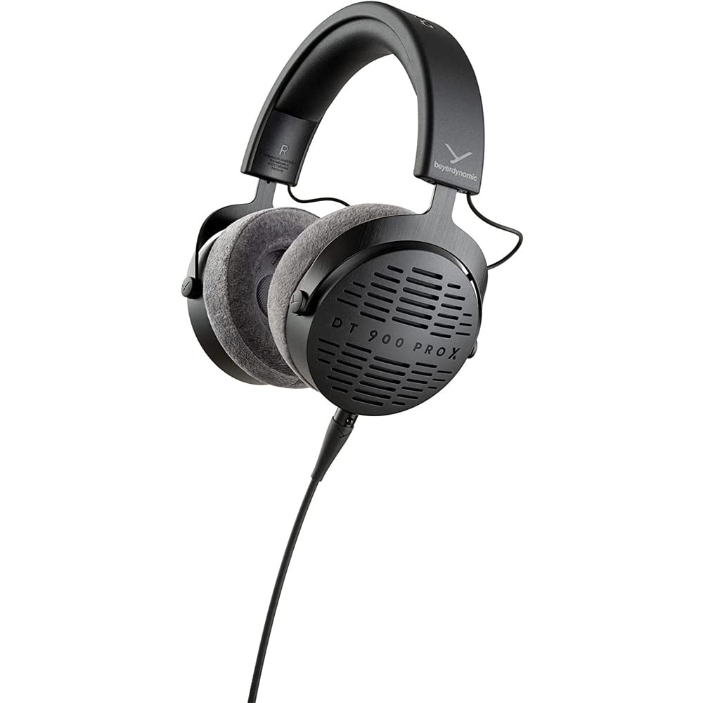 beyerdynamic 737704 DT 900 PRO X Open-Back Studio Headphones for Mixing & Mastering Bundle with Deco Gear Full-Sized Headphone Case, Headphone Stand and Microfiber Cleaning Cloth