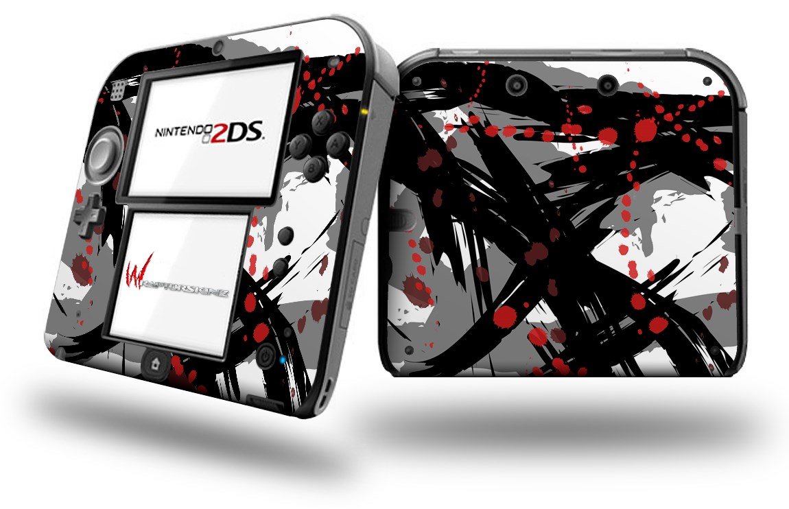 Abstract 02 Red - WraptorSkinz Decal Style Vinyl Skin Compatible With Nintendo 2DS (2DS NOT INCLUDED)