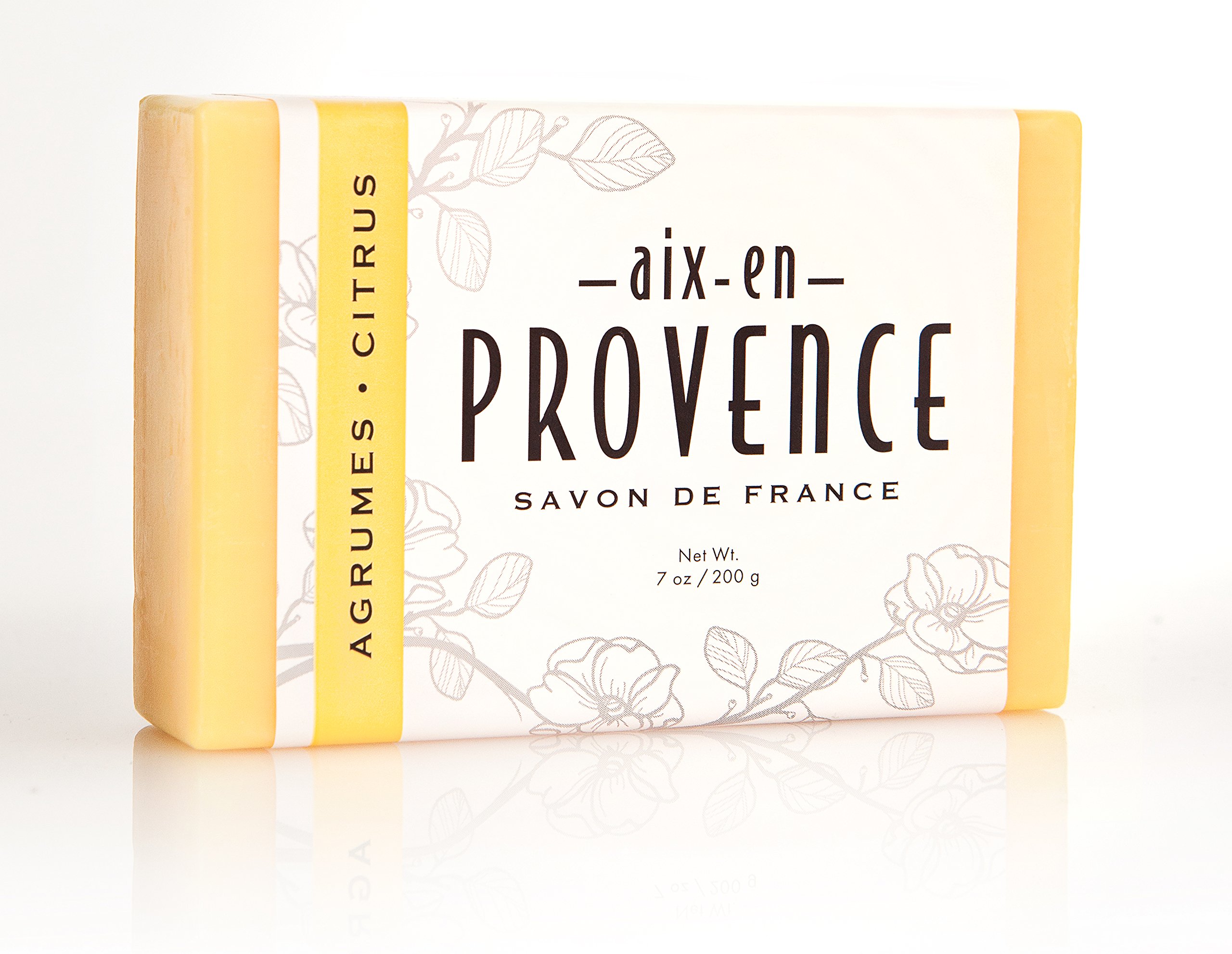 Aix en Provence Triple Milled Shea Butter Artisanal French Soap, 200g Soap Bar (5029)