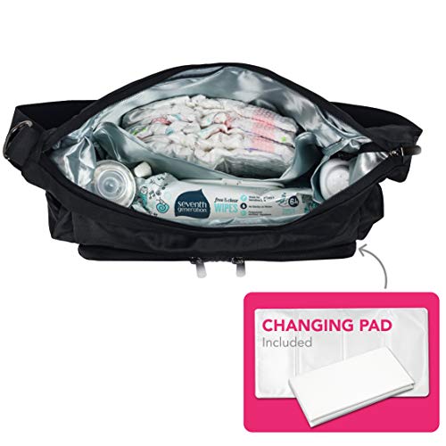 Baby & Beyond's Essential Bag, Compatible with Doona Car Seat Stroller, with additional hooks and straps to be compatible with any universal stroller, Converts into Tote Diaper Bag