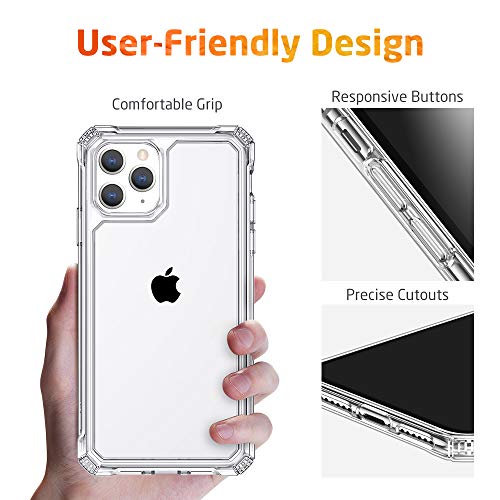 ESR Air Armor Case for iPhone 11 Pro Max Case, [Shock-Absorbing] [Scratch-Resistant] [Military Grade Protection] Hard PC + Flexible TPU Frame, for The iPhone 11 Pro Max (2019 Release), Clear