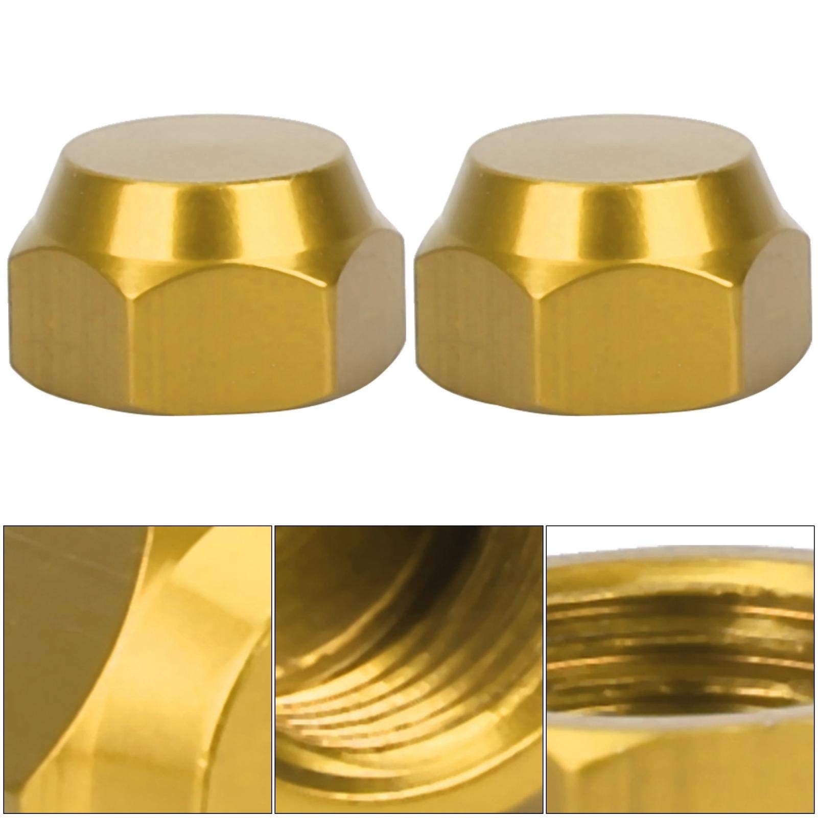 2 Pcs Screw Nut,for Fishing Reel Handle Accessory(Golden, Right Hand)