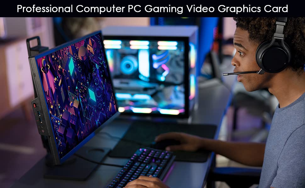 4GB GDDR5 Graphics Card,Computer PC Gaming Video Graphics Card,128bit 1000MHz Core Frequency Supports DirectX 11 PCI Express X16 2.1,Gaming Graphics Card for AMD for Radeon HD 7670