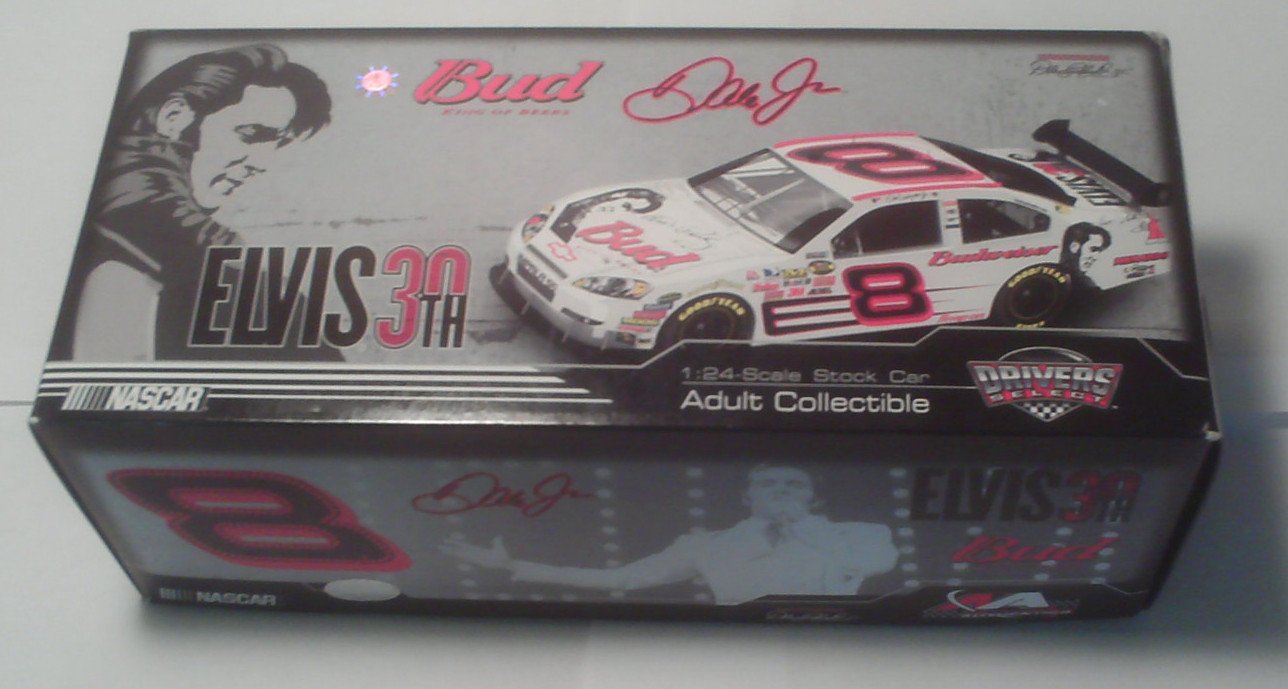 ACTION Dale Earnhardt Jr #8 Elvis Car of Tomorrow COT Motorsports Authentics 1:24 Scale Hood Opens Trunk Opens Labelled Adult Collectable