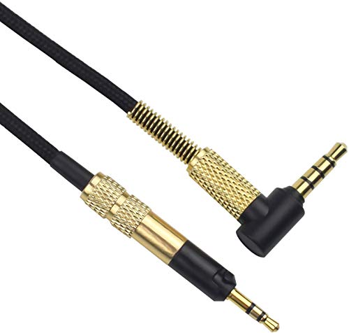 Alitutumao OFC Replacement Audio Cable Extension Cord with Inline Mic Volume Control Compatible with Sennheiser HD598 HD558 HD518 HD598 HD599 HD569 HD579 ATH-M50x Headphones Accessories Cable