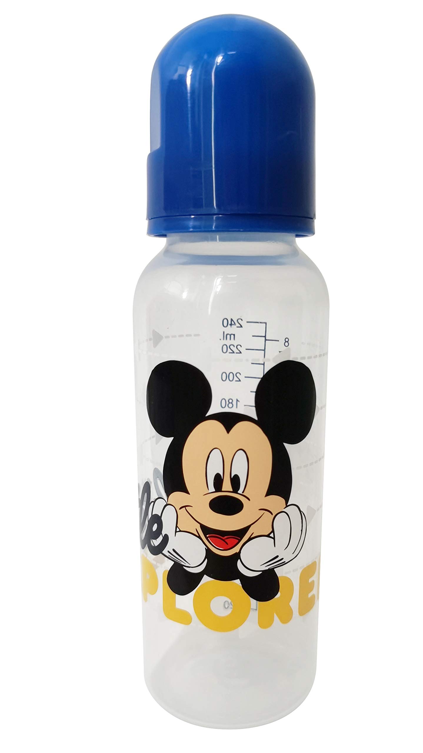 Cudlie Disney Baby Boy Mickey Mouse 9 oz Pack of Three Baby Bottles, Find Your Way