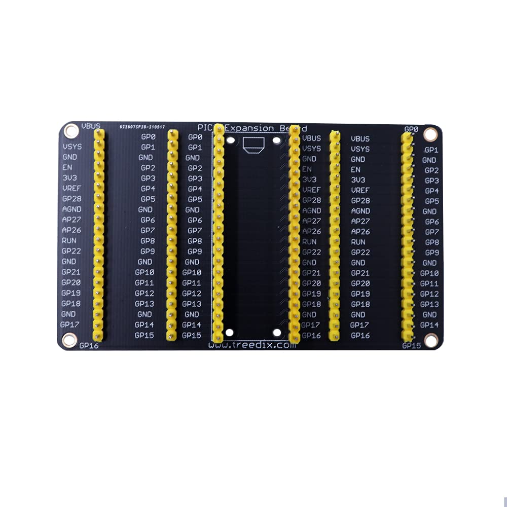 Treedix Compatible with Raspberry Pi Pico GPIO Expander External Expansion Board with 1.14inch Pi Pico LCD Screen Three Sets of 2x20 Male Header for Connecting More Expansion Modules