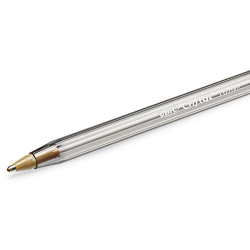 BIC Cristal Fun Ballpoint Pens - Box of 20 - Orange Colour - Wide 1.6 mm Tip with Smooth Ink Flow for Writing