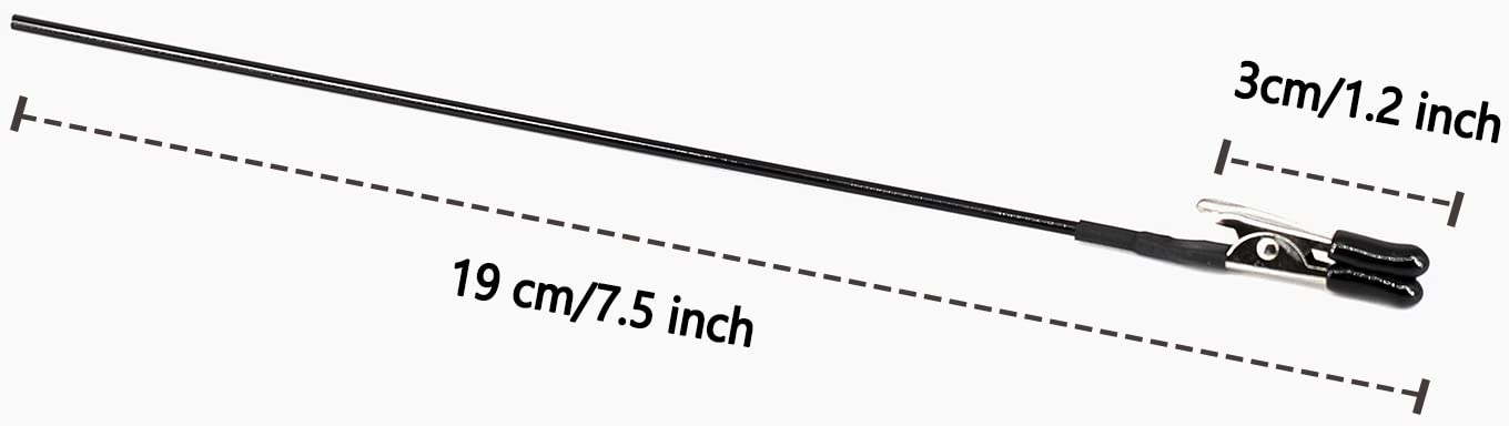 20 Pack Bendable Model Painting Alligator Clip Stick with Rubber Tips,Metal Wire Clamps Long-Tailed Clasp for Airbrush Hobby Model Parts