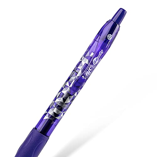 BIC Gel-ocity Quick Dry Special Edition Fashion Gel Pen, Medium Point (0.7mm), Assorted Fashion Colors, 2-Count