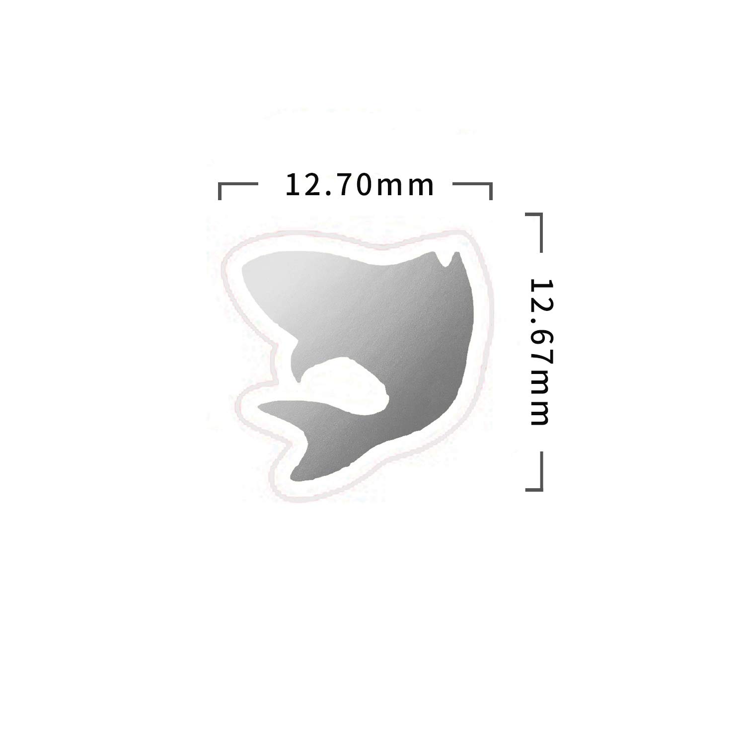 50 Wedding Meal Stickers for Place Cards - Place Card Menu Choices - Wedding Meal Choice Stickers (Silver, Fish)