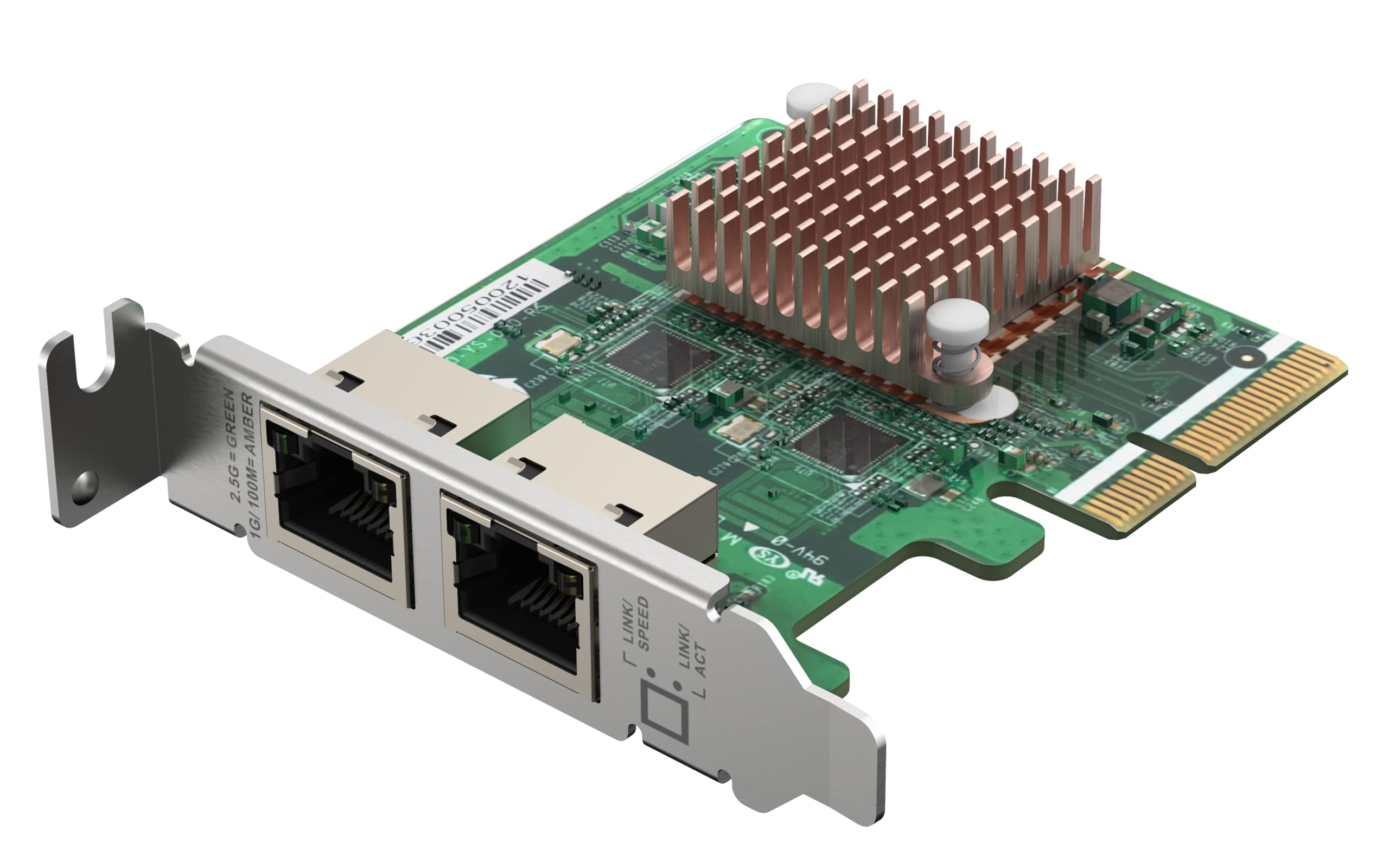 QNAP QXG-2G2T-I225 Dual Port 2.5GbE 4-Speed Network Card