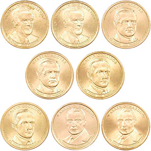 2014 P&D Presidential Dollar 8 Coin Set BU Uncirculated Mint State $1