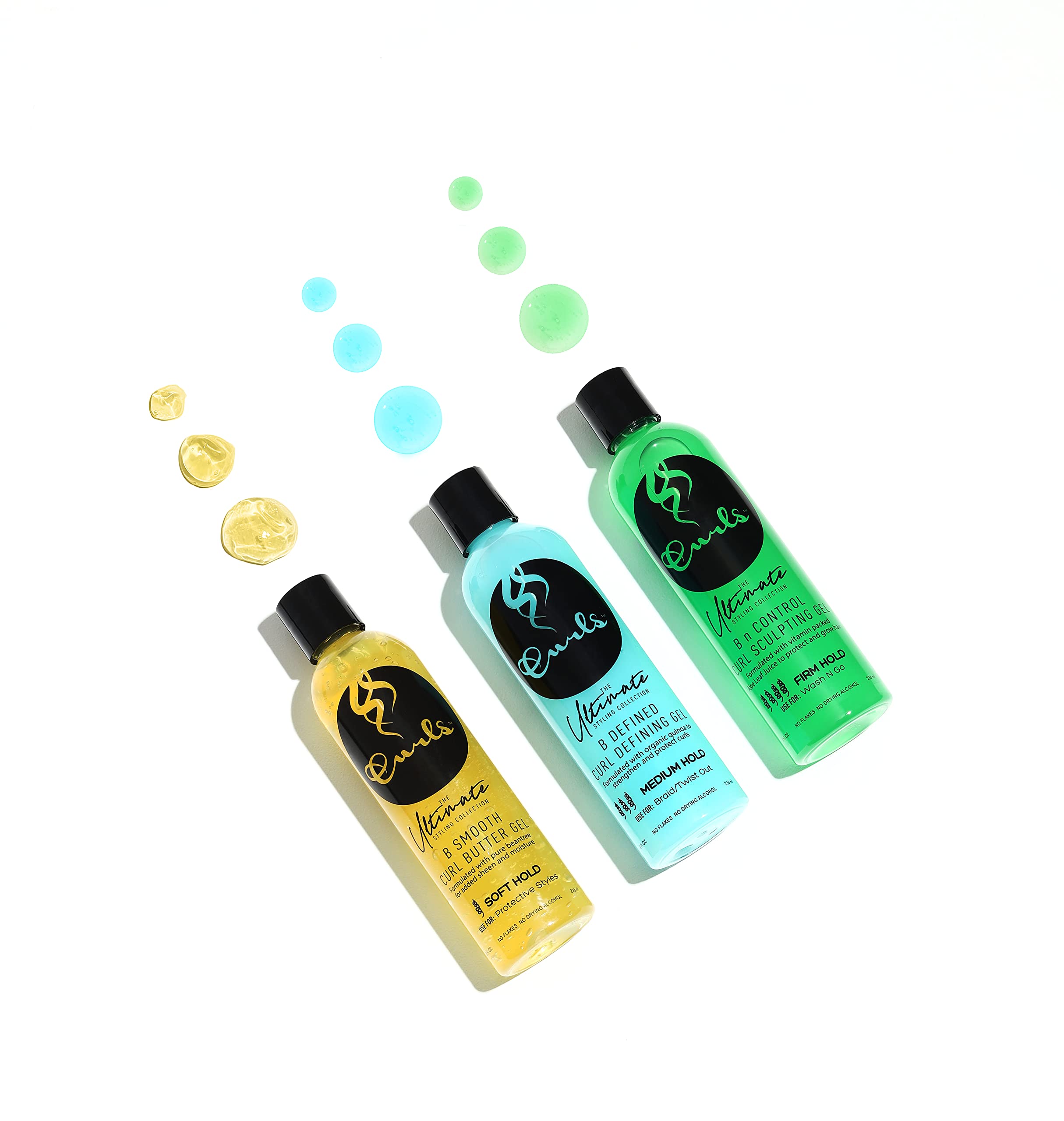 Curls The Ultimate Styling Collection B N Control Curl Sculpting Gel (Firm Hold), 8 Ounces,GREEN