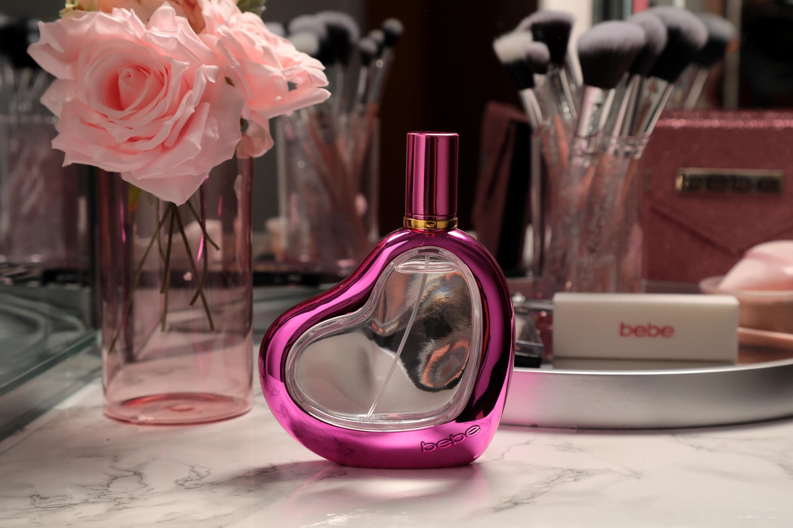 Bebe Love Perfume for Women - Floral Fruity - Romantic Scent with Sicilian Lemon, Redcurrant, and Pink Freesia - 3.4 oz EDP Spray
