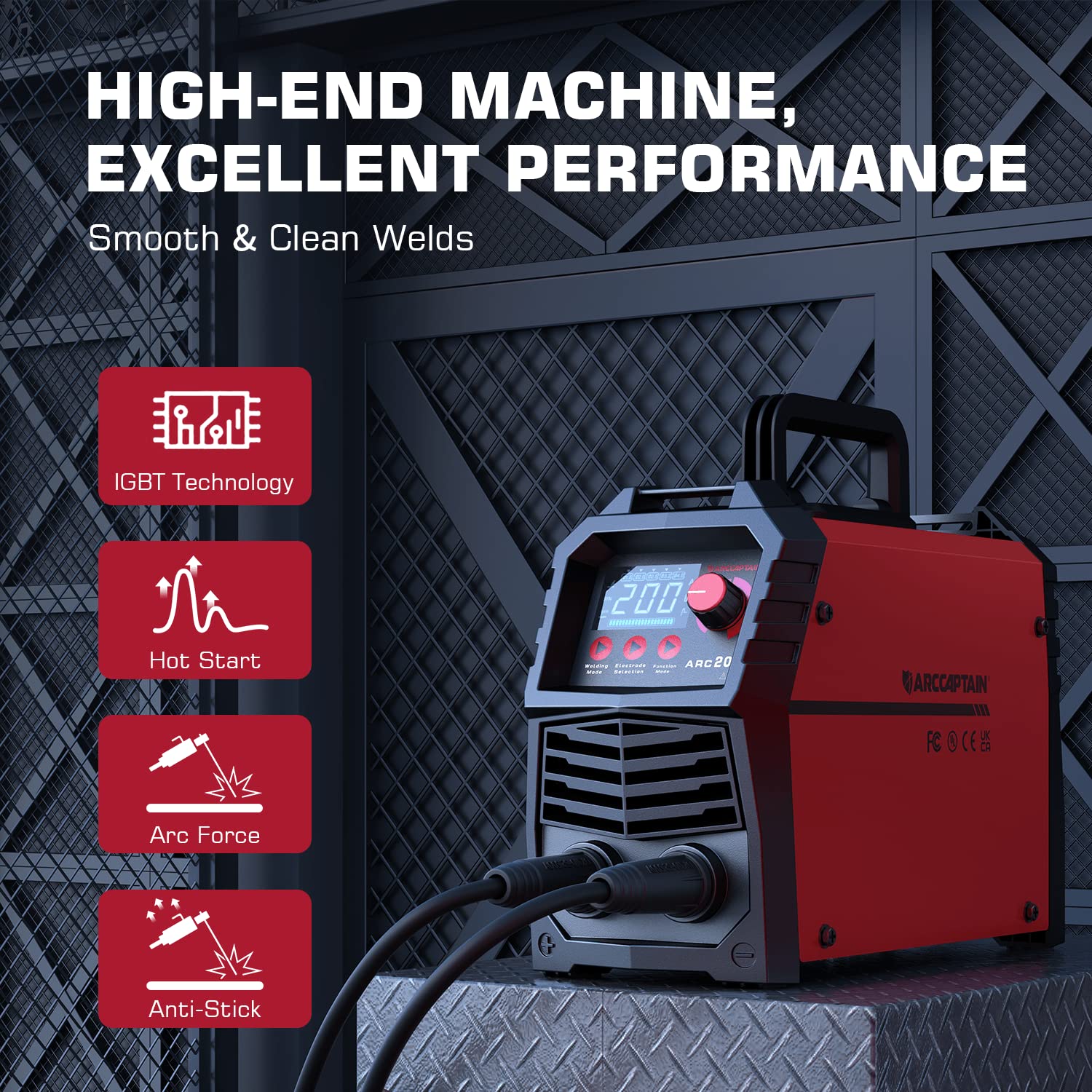 200A Welding Machine & Welding Helmet