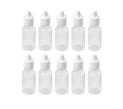 50PCS 10ML Clear Plastic Empty Squeeze Dropper Dropping Bottles(Drops Of Plug Can Removable) Eye Liquid Containers For Personal Care