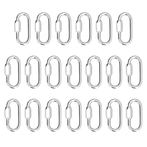 20 Pcs Bird Foot Rings, Bite Resistant Stainless Steel Parrot Leg Rings Bird Toy Accessories for Conure Cockatiel Cockatoo Lovebird