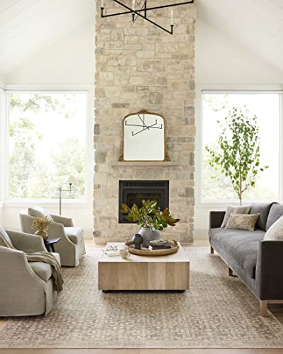 Loloi Angela Rose Aubrey Collection AUB-04 Sage/Bark 5'-0" x 7'-0", .19" Pile Height, Area Rug
