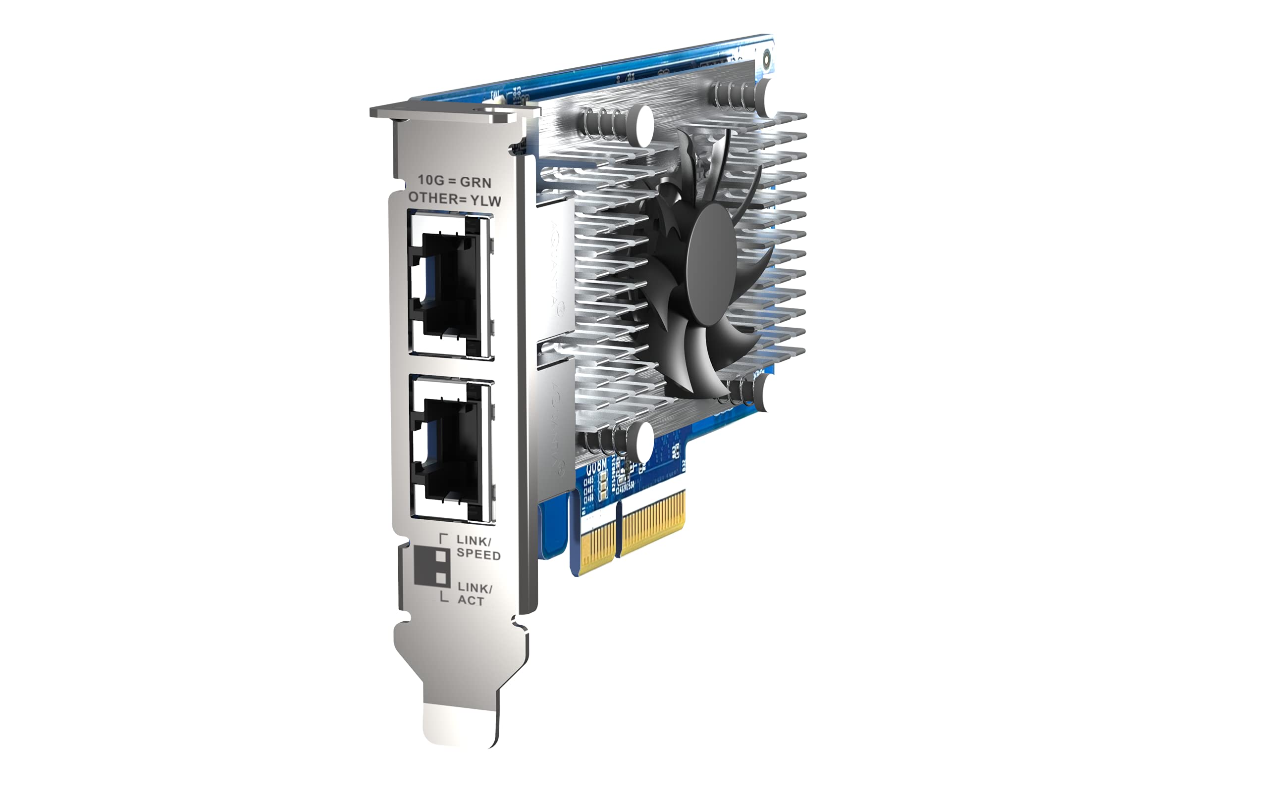 QNAP QXG-10G2T-X710 Two Port 10GbE Network Card with SR-IOV and iSCSI, Block-Based and Supports Multiple Virtual Disk Modes