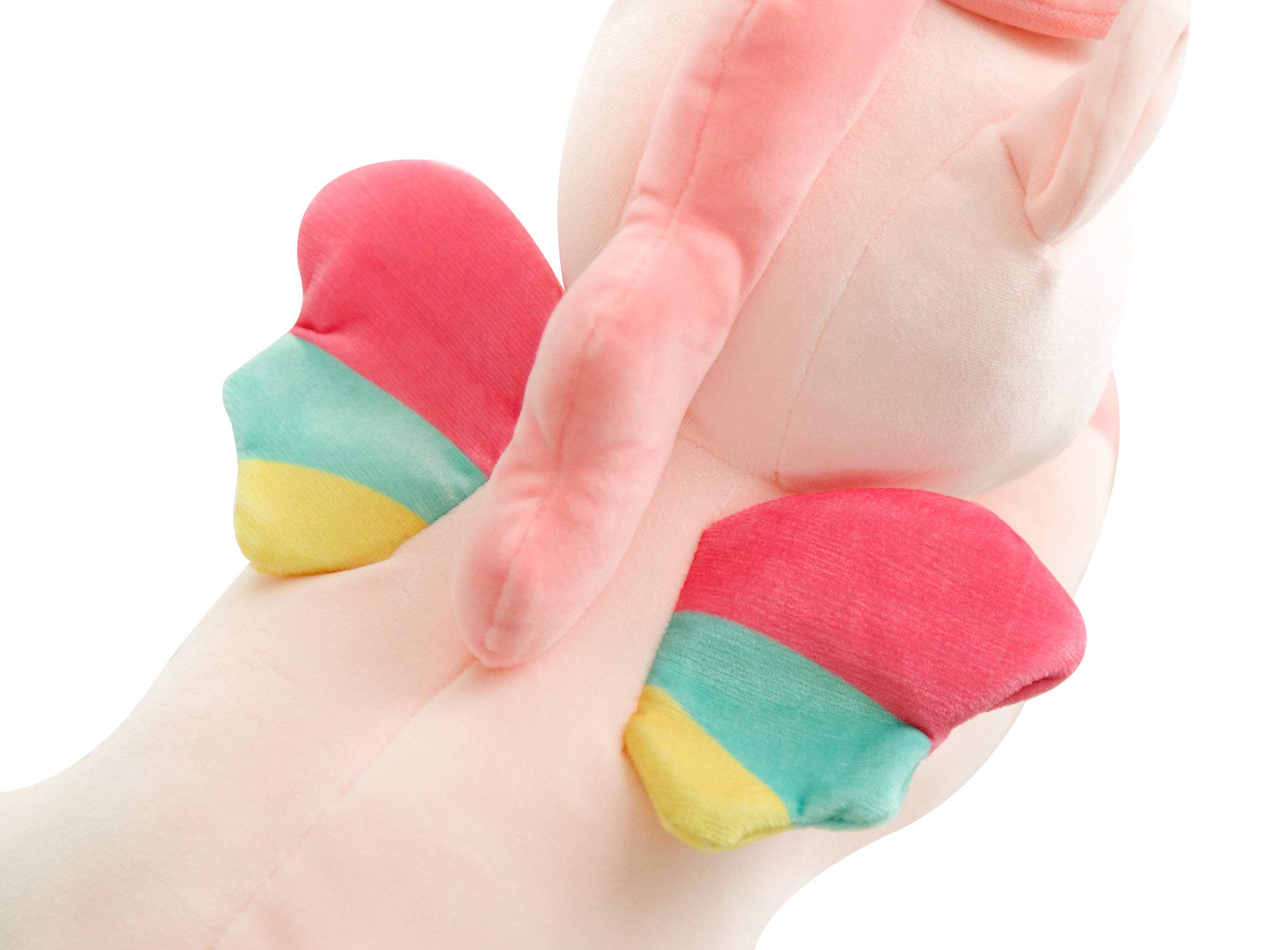 AIXINI Plush Unicorn Stuffed Animal Pillows Toy, 11.8 Inch Cute Soft Pink Unicorn Plushie Dolls with Rainbow Wings