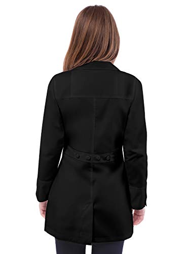 Adar Universal Lab Coats for Women - Perfection 32" Lab Coat - 811 - Black - M