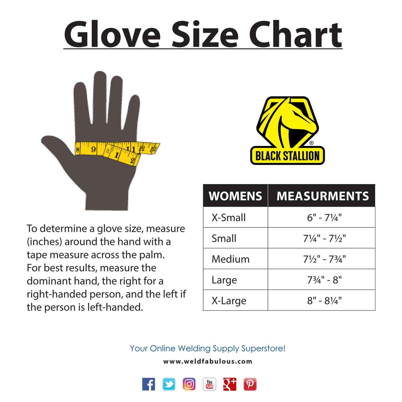 AngelFire Stick/MIG Welding Gloves - Black with Beige Flourish, Size Small