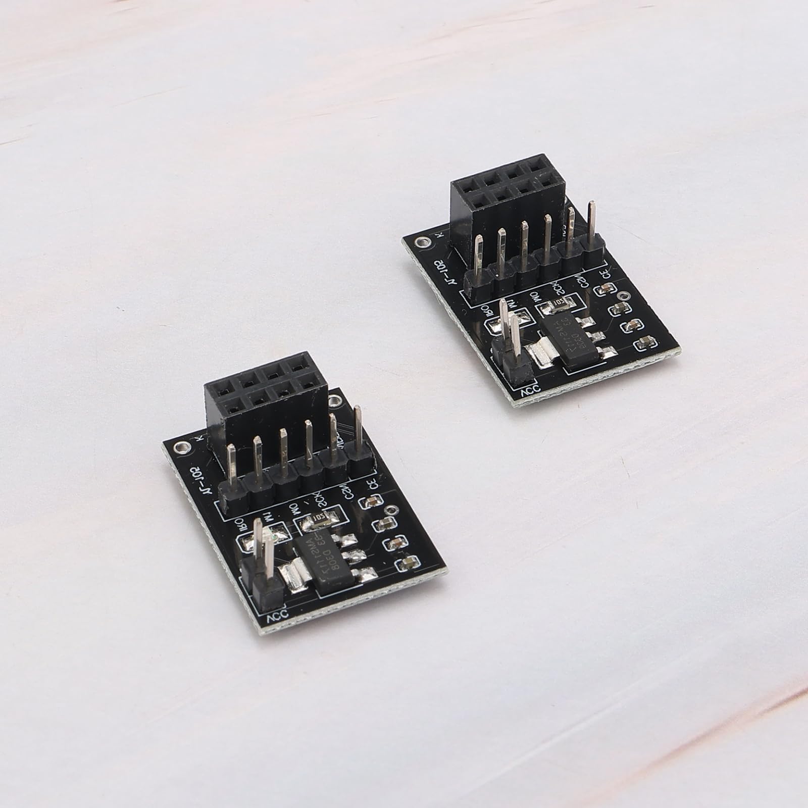 Black Socket Adapter Board for 8PIN NRF24L01 Wireless Module Pack of 5