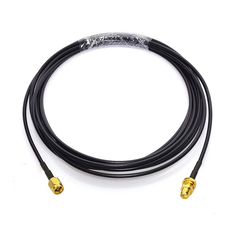 Bingfu SMA Male to SMA Female Bulkhead Mount RG174 Antenna Extension Cable 3m 10 feet (2-Pack) Compatible with 4G LTE Router Gateway Modem Mobile Cellular Receiver