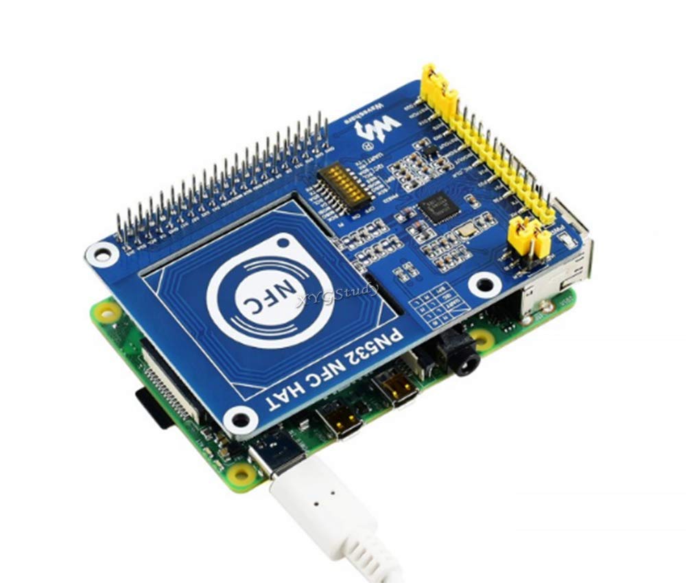 CW-RPi PN532 NFC HAT for Raspberry Pi, I2C / SPI / UART, NFC Enabler, MIFARE Classic 1K Card Included
