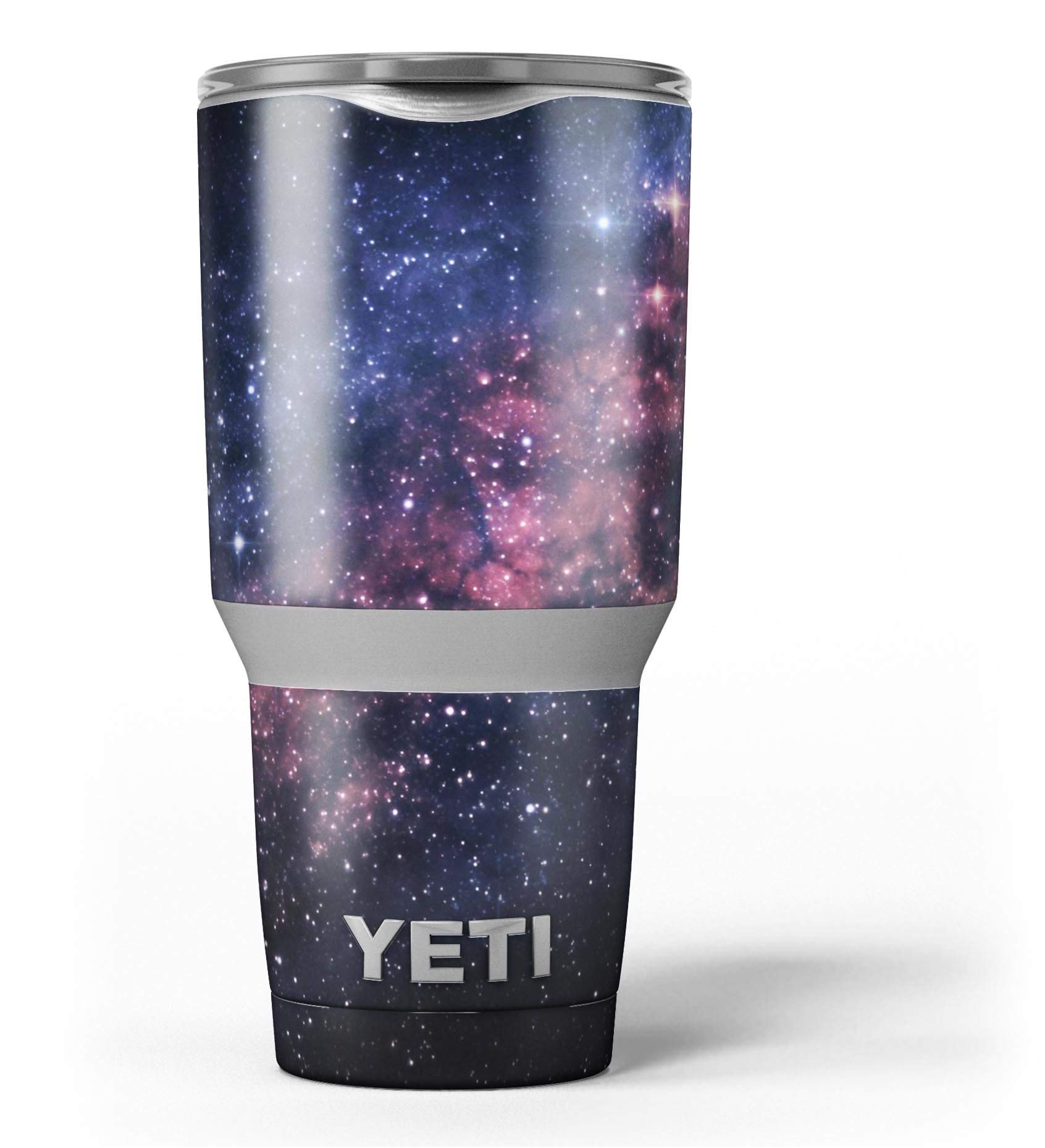 Design Skinz Subtle Pink Glowing Space - Skin Decal Vinyl Wrap Kit Compatible with The Yeti Rambler Cooler Tumbler Cups