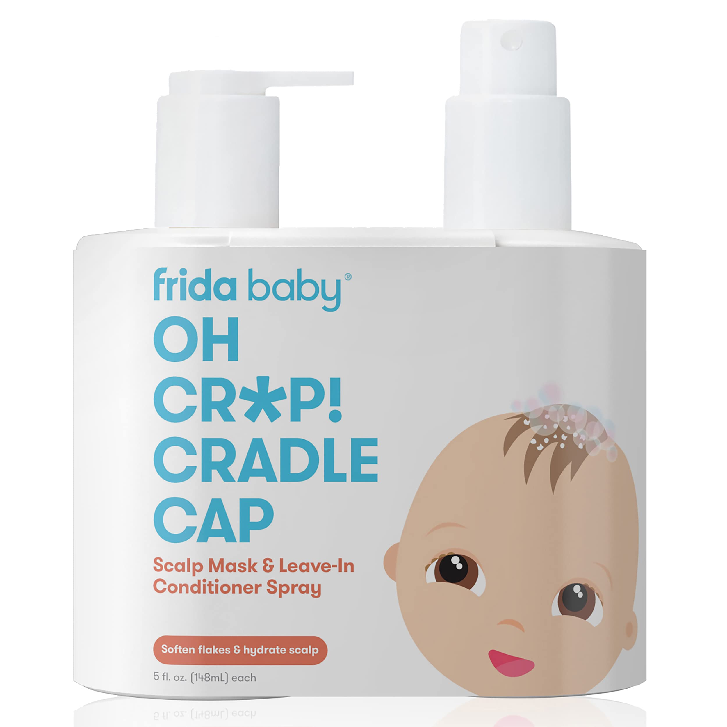 Frida Baby The 3-Step Cradle Cap System with Scalp Spray + Scalp Mask