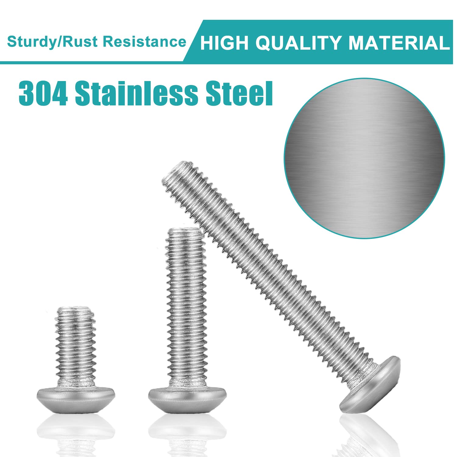 620Pcs M3 Hex Socket Head Cap Bolts Screws and Nuts Assortment Kit,304 Stainless Steel Screws and Nuts
