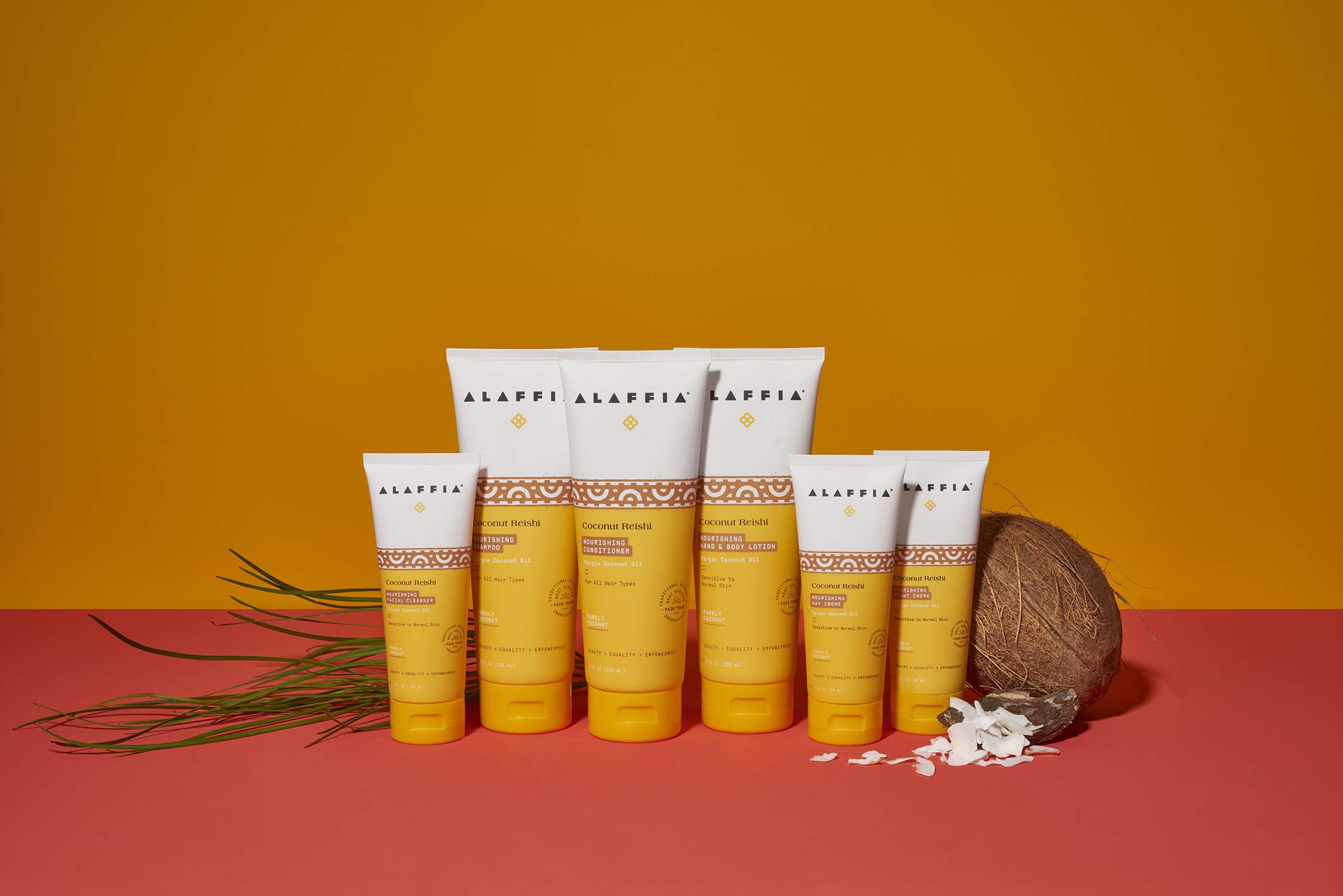 Alaffia Coconut Reishi Nourishing Shampoo, Purely Coconut 8 FZ
