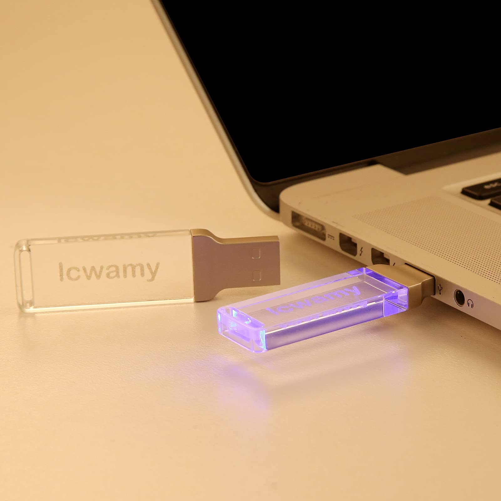 lcwamy USB 64GB USB Stick 64GB USB Drive 64GB Flash Drives USB Flash Drives 64GB USB Flash USB Drives 64GB LED External Hard Drive Memory Stick Wedding Flash Drive with Gift Box USB307