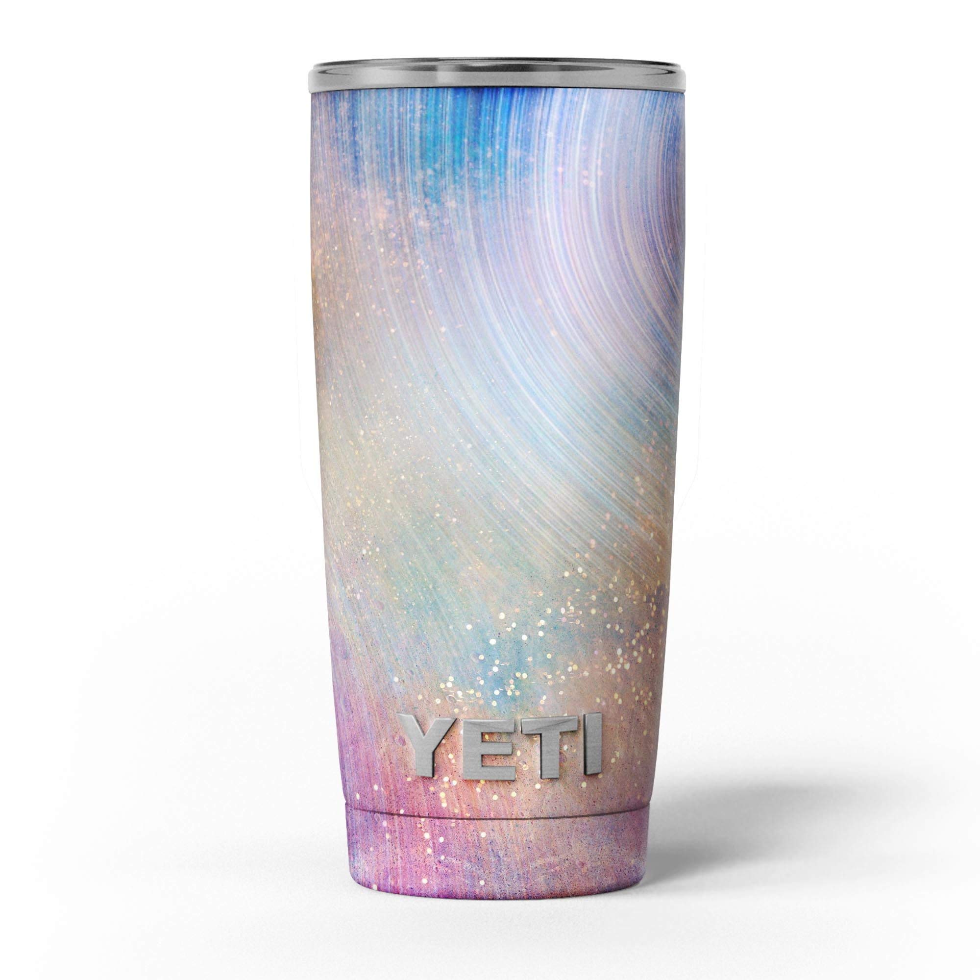 Design Skinz The Swirling Tie-Dye Scratched Surface - Skin Decal Vinyl Wrap Kit Compatible with The Yeti Rambler Cooler Tumbler Cups