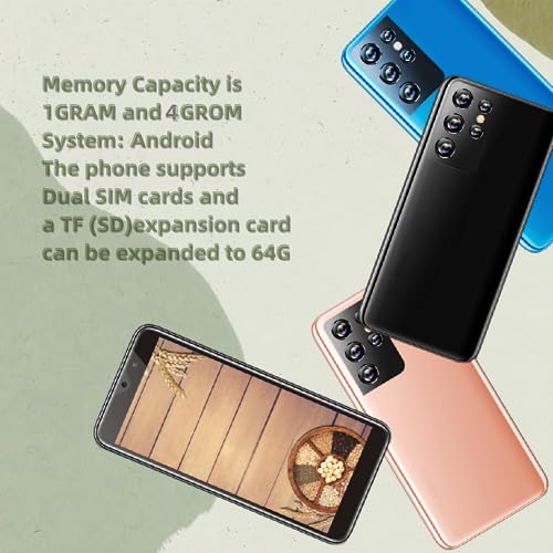 aderroo Unlocked Phone,X10, Android Smartphone,5.72-inch Screen,Front and Rear Cameras,Only Supports Dual SIM Card Frequency Band of 3GWCDMA :850/1900/2100MHZ,1GB RAM 4GB ROM (Blue)