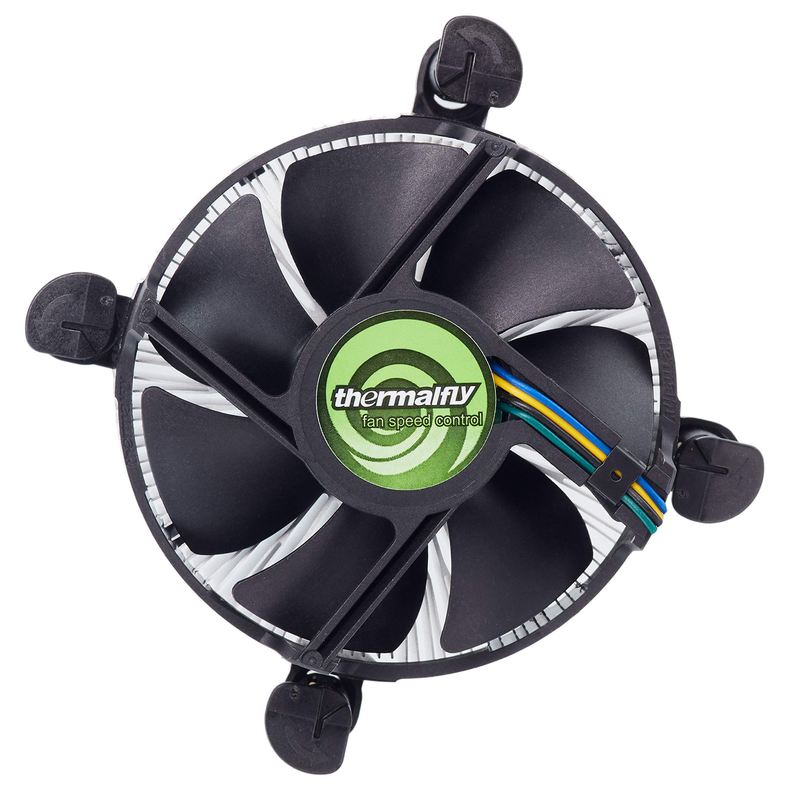ThermalFly Delta 6 CPU Cooler for Intel Sockets LGA1200/LGA775/LGA1150/LGA1151/LGA1155/LGA1156, 90mm 4Pin PWM Fan, up to 100W Cooling Power, Pre-Applied High Performance Grease, for Desktop Computer