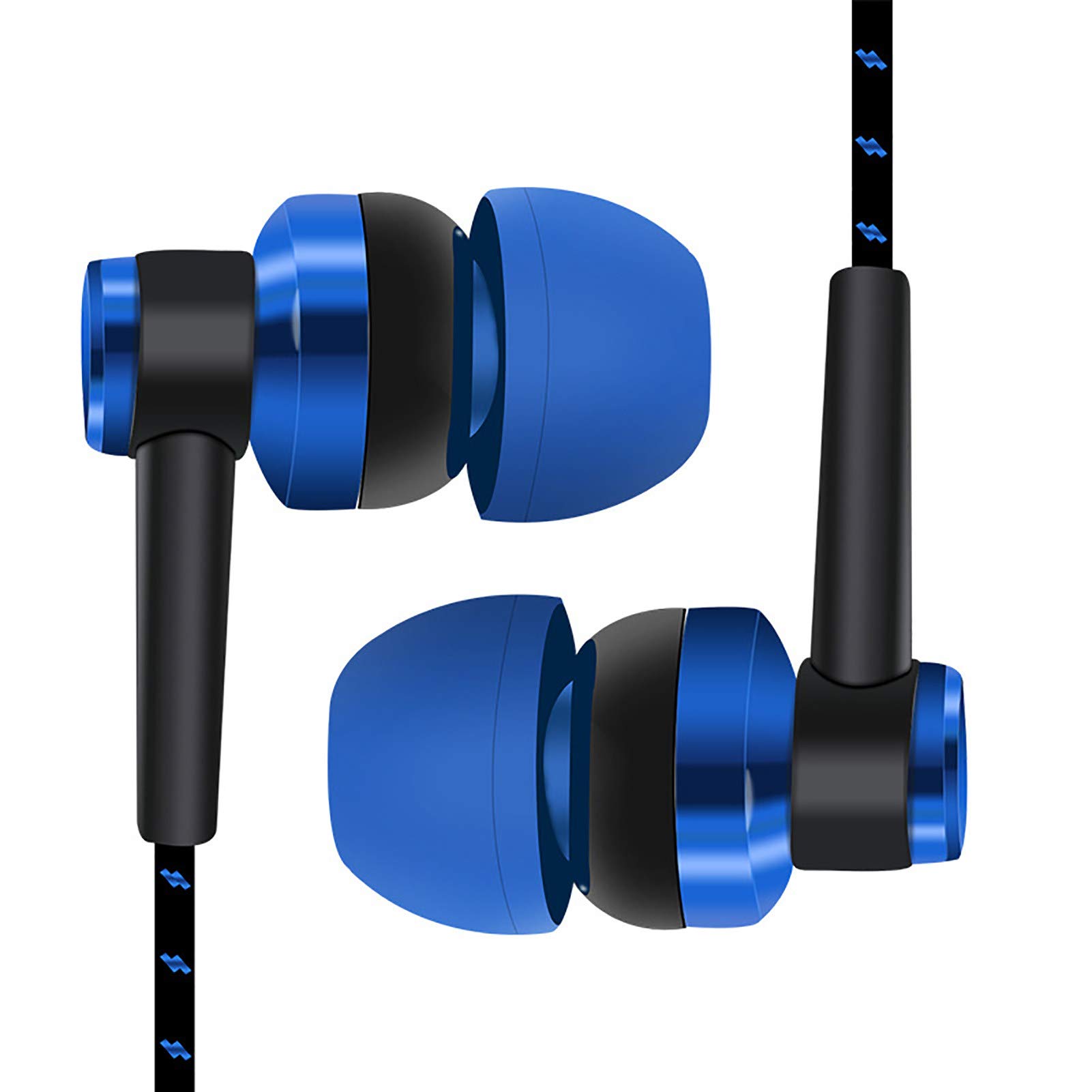 Earphones,Earbuds Heavy Bass Stereo Plastic Games Headset for Walking Blue,2533768-Gaweb-1