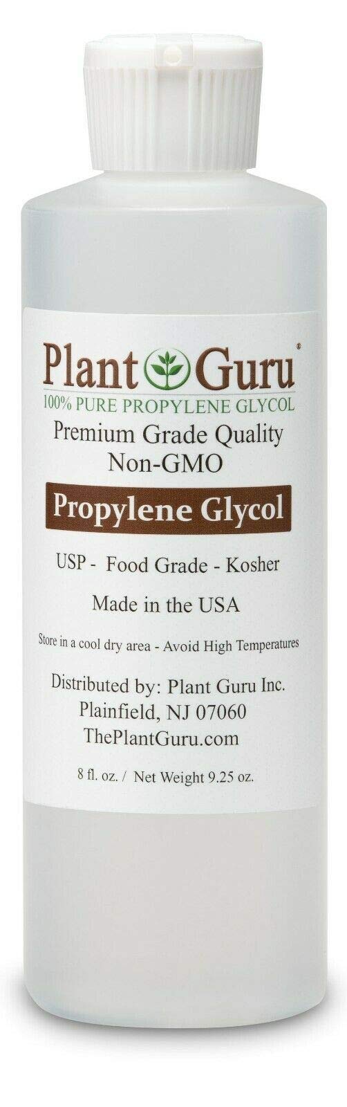 Vegetable Glycerin and Propylene Glycol 8 oz. Each Food Grade USP Kosher 99.9% Pure