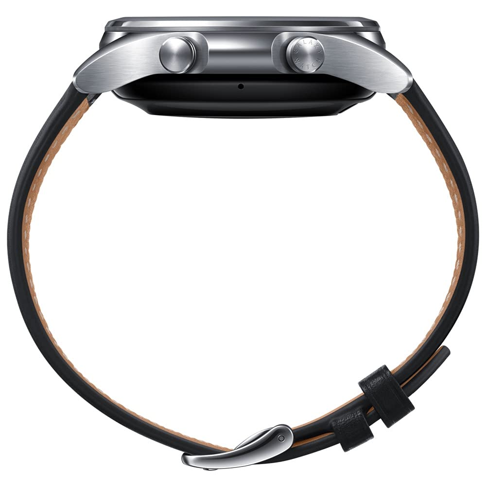 Samsung Galaxy Watch3 2020 Smartwatch (Bluetooth + Wi-Fi + GPS) International Model (Silver, 41mm) (Renewed)