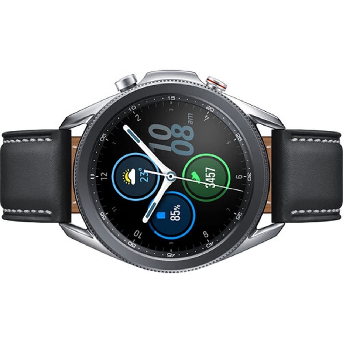 Samsung GALAXY WATCH 3 (2020) 45MM (GPS, Bluetooth, LTE Unlocked) SM-R845U Smart Watch - Silver (Renewed)