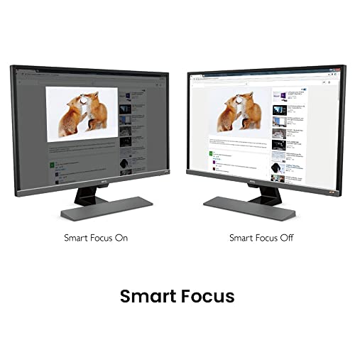 BenQ EW3270U Premium Monitor 32" 4K UHD | HDRi | DCI-P3 | Eye-Care Tech | Adaptive Brightness | Tilt Screen | Built-In Speakers | Eye Reminder | DisplayPort | HDMI | USB-C,Black