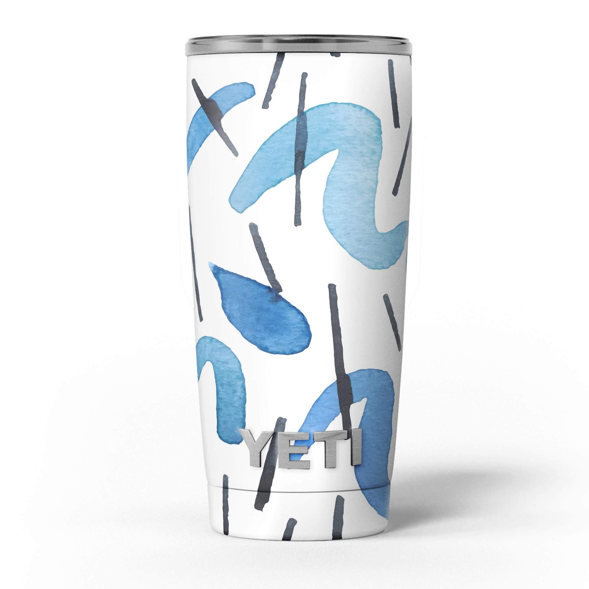 Design Skinz Watercolors Under The Scope - Skin Decal Vinyl Wrap Kit Compatible with The Yeti Rambler Cooler Tumbler Cups