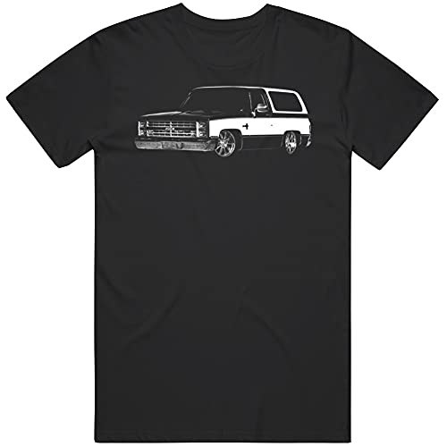 1982 K5 Blazer Front Three Quarter View Silhouette T Shirt L Black