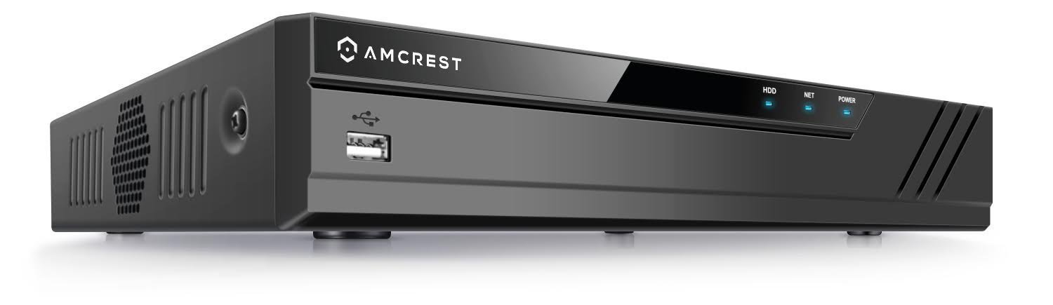 Amcrest NV4108 1080p (8CH 1080p/3MP/4MP/5MP) Network Video Recorder - Supports up to 8 x 1080p (2.1MP) WiFi IP Cameras @ 30fps Realtime, Supports up to 4TB HDD (Not Included) (No Built-in WiFi)