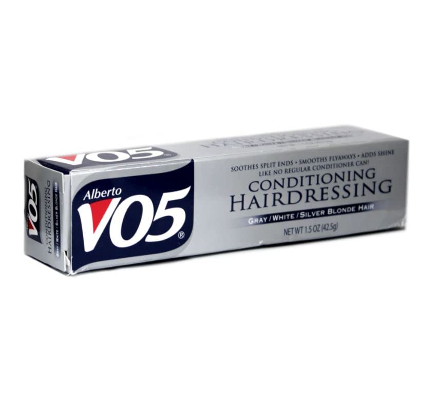 Alberto VO5 Conditioning Hairdressing for Gray, White, Silver Blonde Hair, 1.5 oz (Pack of 2)