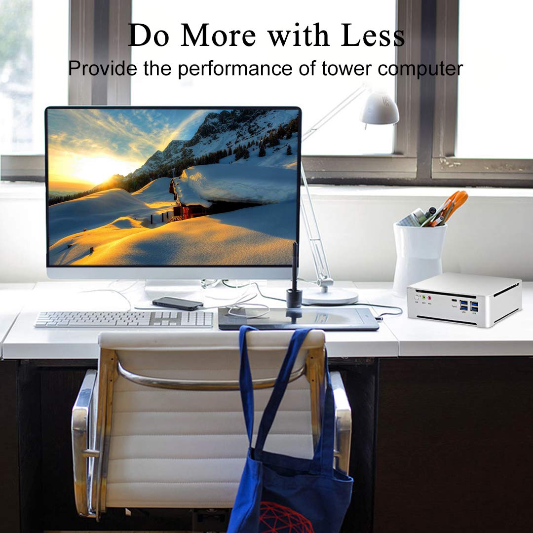 msecore Mini PC with Core i9-9880H 8 Cores Upto 4.8GHz, 32GB DDR4 RAM, 1T NVME SSD Desktop Computer, 4K@60Hz, HDMI, DP, Dual Monitor Capable, Wi-Fi 6, Bluetooth 5.1, Windows 11 Pro