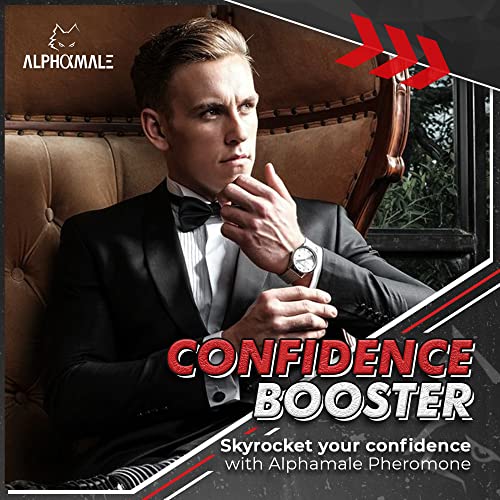 AlphaMale Premium Pheromone Cologne for Men - Savage Scent - Bold, Sultry Men's Cologne Infused with Pheromones for Attraction - Potent, Long-Lasting Formula to Attract Women - 0.34oz (10mL)