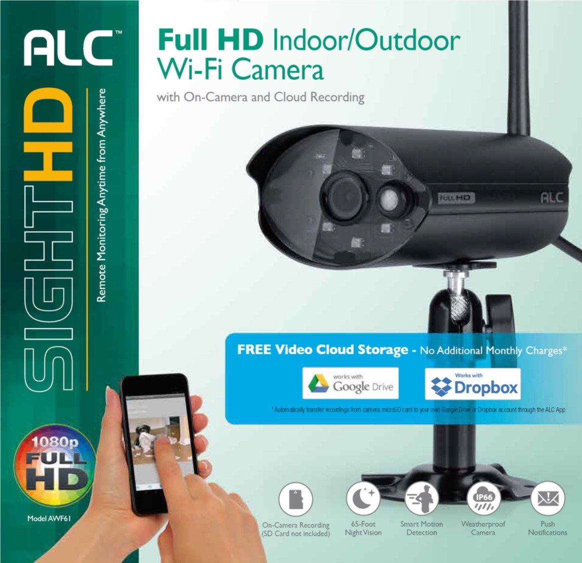 ALC AWF61 SightHD 1080p Full HD Outdoor Wi-Fi Camera